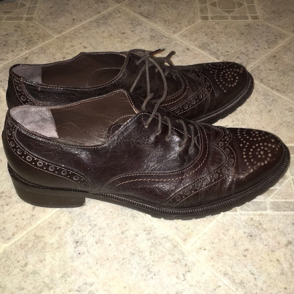 Daniele Tucci Made In Italy Leather Brogues Euc - Gem